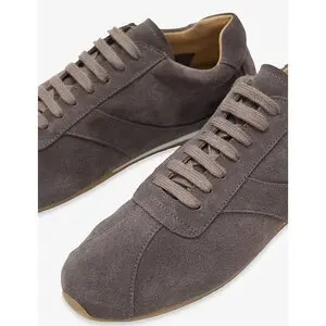 Whistles Panelled Suede Trainers - Grey