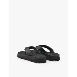 Prada Rubber Thong Sandals With Enamelled Triangle Logo