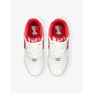 A BATHING APE Sta Icon #4 Leather Trainers