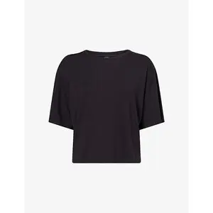 Splits59 Djuna Oversized Cropped Jersey T-shirt - Black
