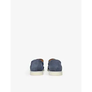 AURELIEN Yacht Suede Loafers - Denim