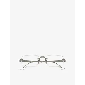 Ray-ban Square-frame Metal Optical Eyeglasses - Grey