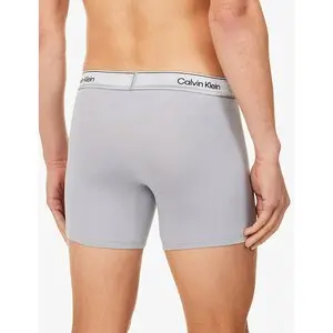 Calvin Klein Icon Pack Of Three Stretch-cotton Boxer Briefs