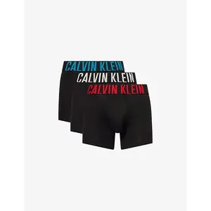 Calvin Klein Intense Power Pack Of Three Cotton-jersey Boxer Briefs - Multi