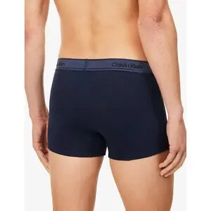 Calvin Klein Icon Pack Of Three Stretch-cotton Trunks - Multi