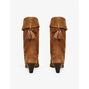 Isabel Marant Étoile Dalby Suede Heeled Boots - Camel