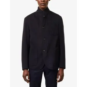Corneliani Patch-pocket Button-up Wool Jacket
