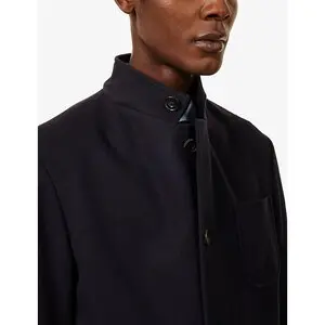 Corneliani Patch-pocket Button-up Wool Jacket