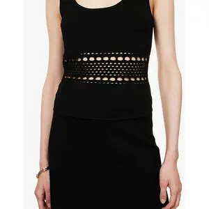 Simkhai Fitzgerald Open-stitch Knit Tank Top