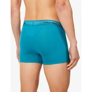 Calvin Klein Icon Pack Of Three Stretch-cotton Trunks
