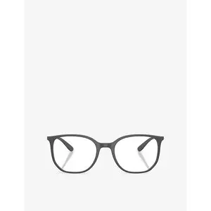 Ray-ban Square-frame Acetate Eyeglasses - Grey