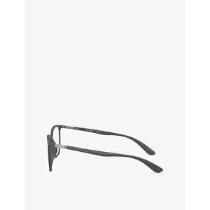 Ray-ban Square-frame Acetate Eyeglasses - Grey
