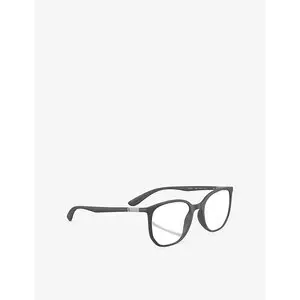 Ray-ban Square-frame Acetate Eyeglasses - Grey