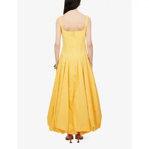 Simkhai Hally Bubble-hem Cotton Midi Dress