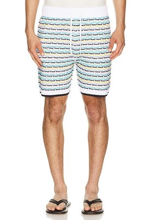Casablanca Knit Tuck Stitch Shorts - Multi