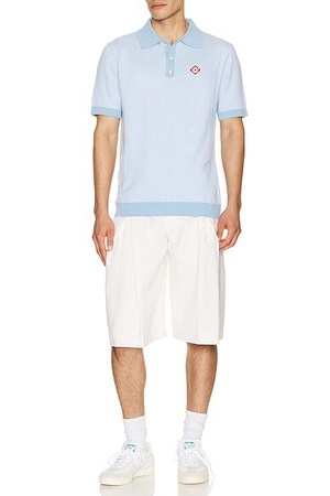 Casablanca Pinstripe Polo Shirt