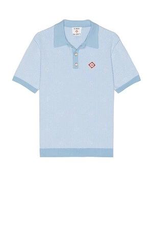 Casablanca Pinstripe Polo Shirt