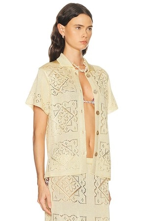 Calle Del Mar Handkerchief Short Sleeve Shirt