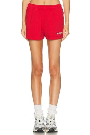 SPORTY & RICH Modern Disco Short - Ruby