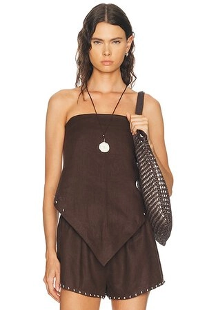Staud Sonya Linen Top