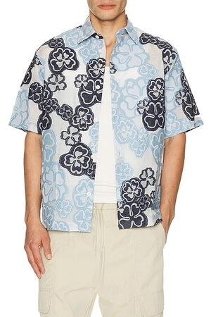 Nn07 Freddy Short Sleeve Shirt 50075 - Blue Multi