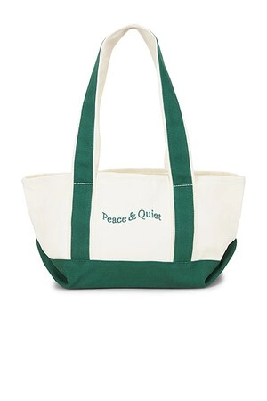 MUSEUM OF PEACE & QUIET Mini Wordmark Small Boat Tote - Forest