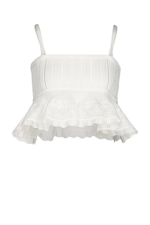 Alaïa Crinoline Top - Blanc