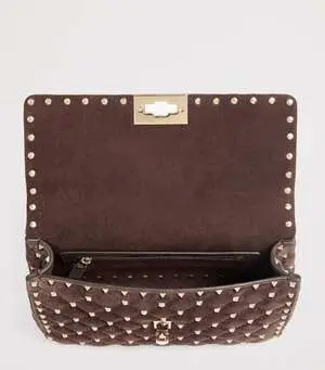 Valentino Garavani Medium Leather Rockstud Spike Top-handle Bag