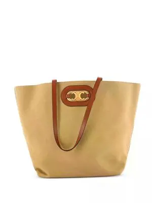 Celine Cabas Maillon Triomphe Bag Canvas Tote Bag - Neutrals