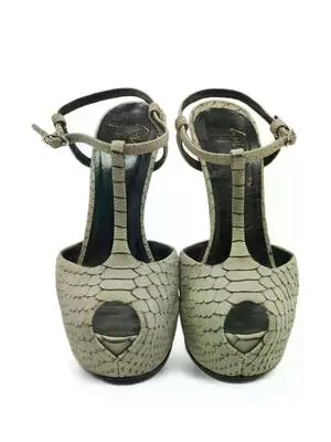 GIUSEPPE ZANOTTI Peep-toe T-bar Sandals