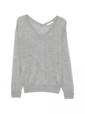 FRAME V-neck Sweater - Grey