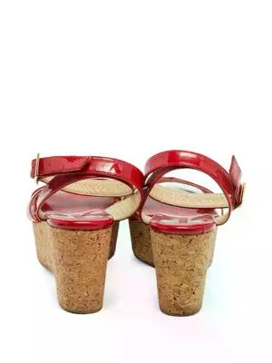 JIMMY CHOO Panther Cork Platform Sandals