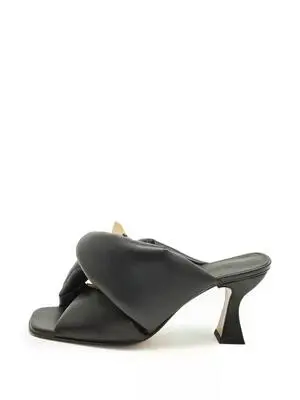 JW Anderson Chain Twist Heeled Sandals - Black