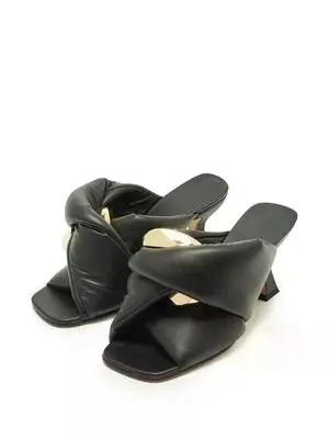 JW Anderson Chain Twist Heeled Sandals - Black