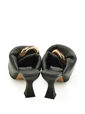 JW Anderson Chain Twist Heeled Sandals - Black