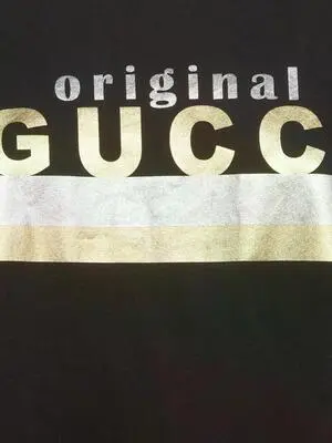 Gucci Logo Print Crew Neck T-shirt