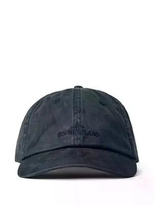 Stone Island Embroidered-logo Six-panel Baseball Cap Grey