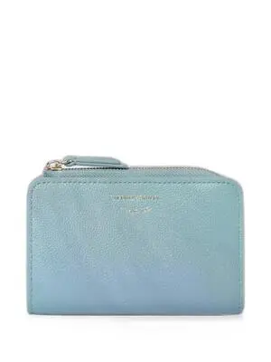 Emporio Armani Grained Leather Wallet - Blue