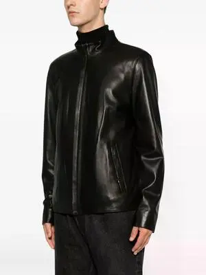 SERGIO MORETTI FIRENZE Zip-up Leather Jacket