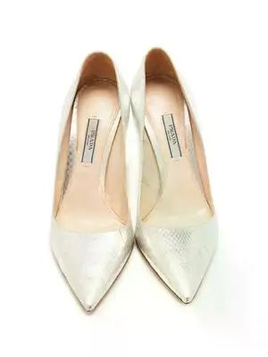 Prada Snakeskin-embossed Stiletto Pumps