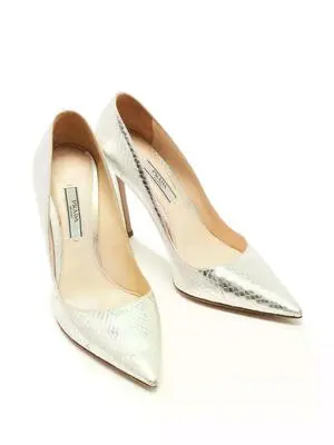 Prada Snakeskin-embossed Stiletto Pumps
