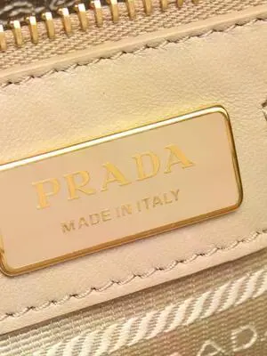 Prada Saffiano Tote Satchel - Neutrals