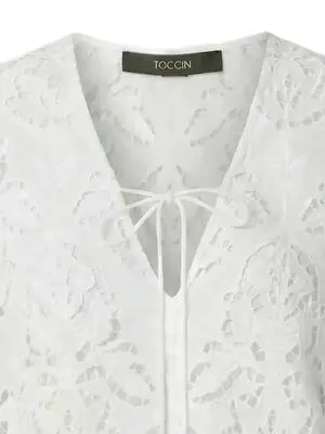 TOCCIN Halina Lace Blouse - White