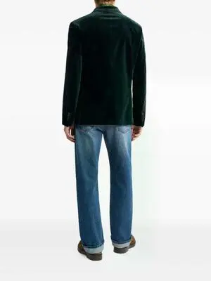 Etro Single-breasted Jacket In Stretch Cotton Velvet
