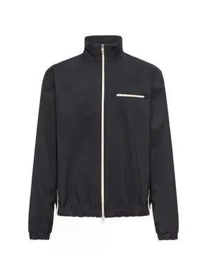 Moncler Fourioun Logo Patch Zip-up Jacket - Blue