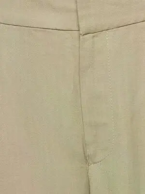 Brunello Cucinelli Beige Twill Pleated Straight-fit Trousers