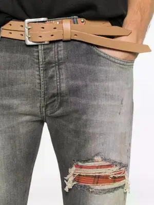 Amiri Flannel Patch Jeans