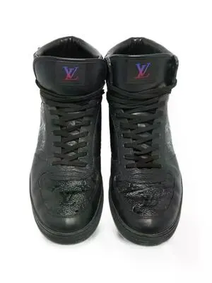 LOUIS VUITTON Rivoli Monogram High-top Sneakers