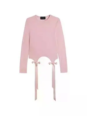 Simone Rocha Bow Detail Long Sleeve T-shirt
