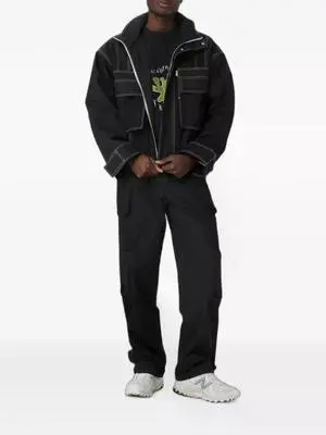 BONSAI Contrast-stitch Pocket-detail Jacket